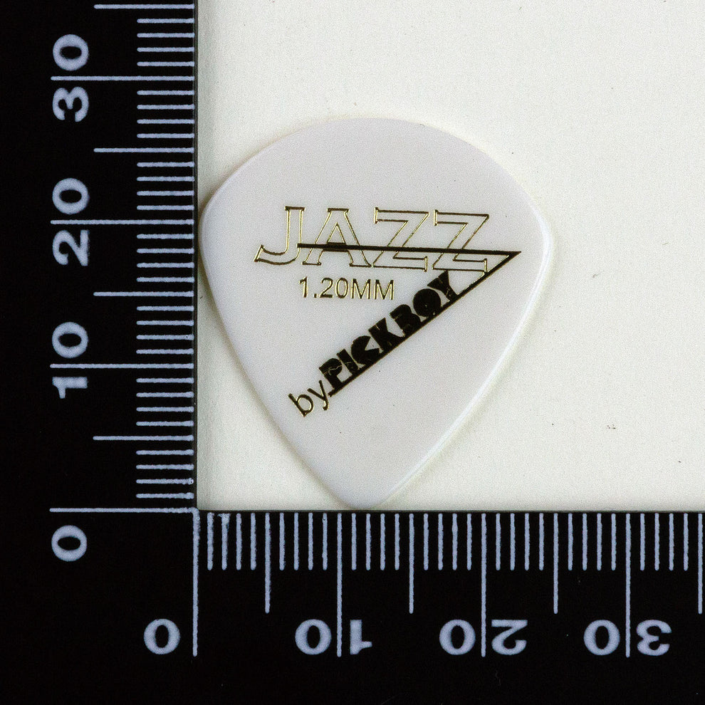 JAZZ PICK | Jazz | 素材：セルロイド | 色：ブラック/ホワイト | 10枚入り – PICKBOY Guitar Pick ...